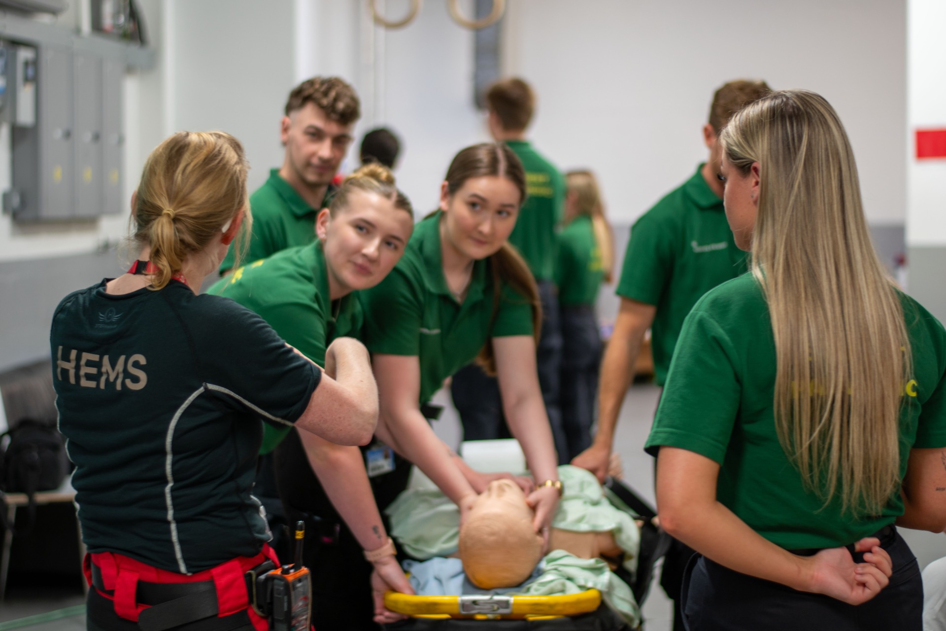 Student paramedics visit our base after CPR fundraising marathon - Air ...