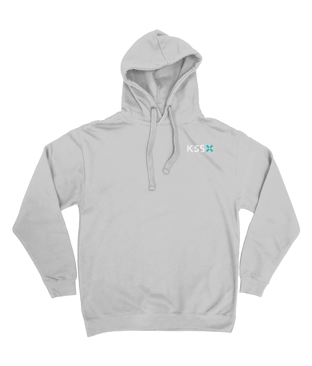 KSS Logo Hoodie - Heather Grey - Air Ambulance Charity Kent Surrey Sussex
